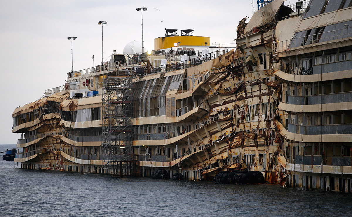 After Two And A Half Years Sunken Cruise Ship Costa Concordia To Be after-two-and-a-half-years-sunken-cruise-ship-costa-concordia-to-be