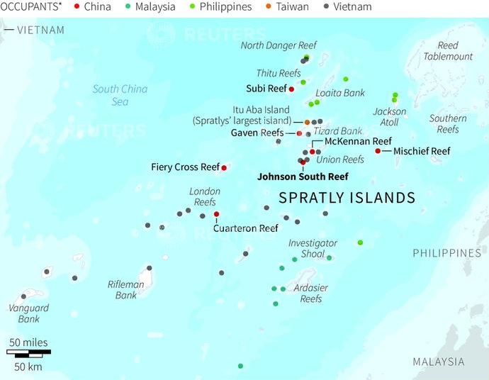 Philippines Investigates Chinas Artificial Island Plan In South China Sea