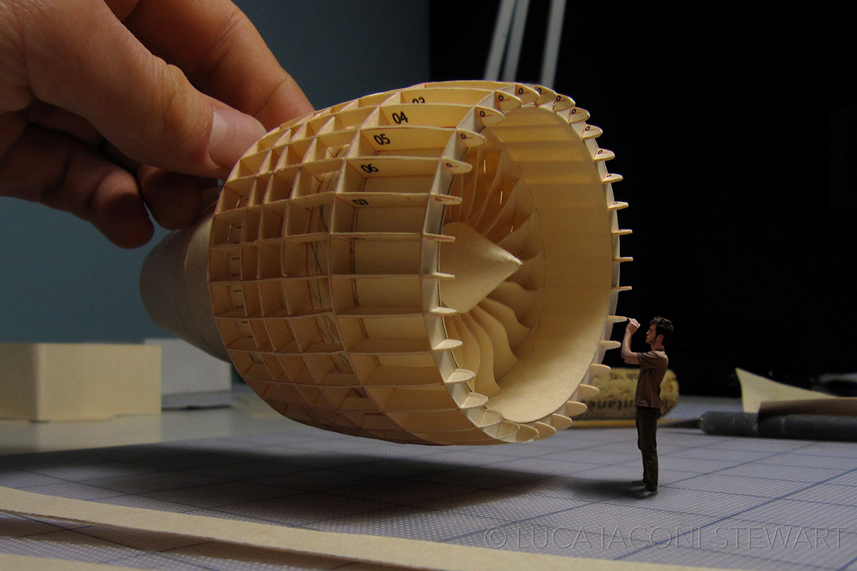 Incredibly Detailed Model Plane Made of Paper
