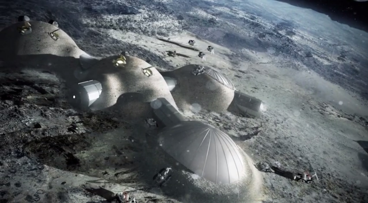 Lunar Base 3D Printed Using Moon Materials Planned by European Space Agency