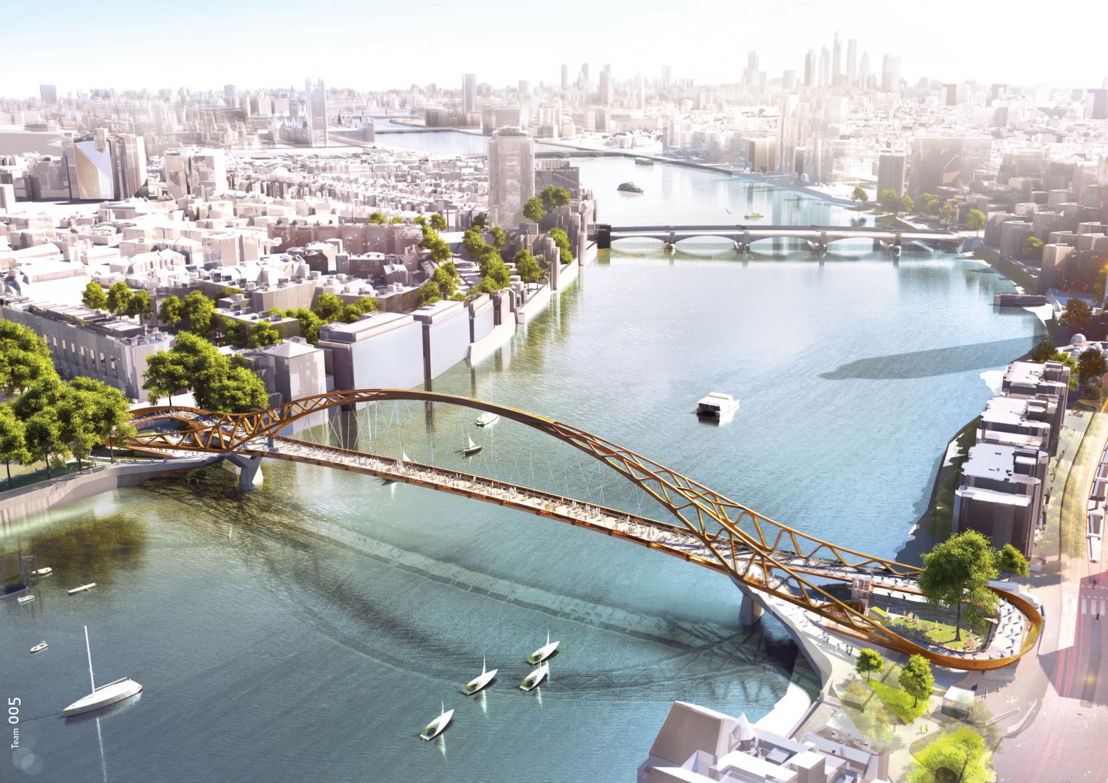 Stunning designs for new London bridge between Nine Elms and Pimlico ...