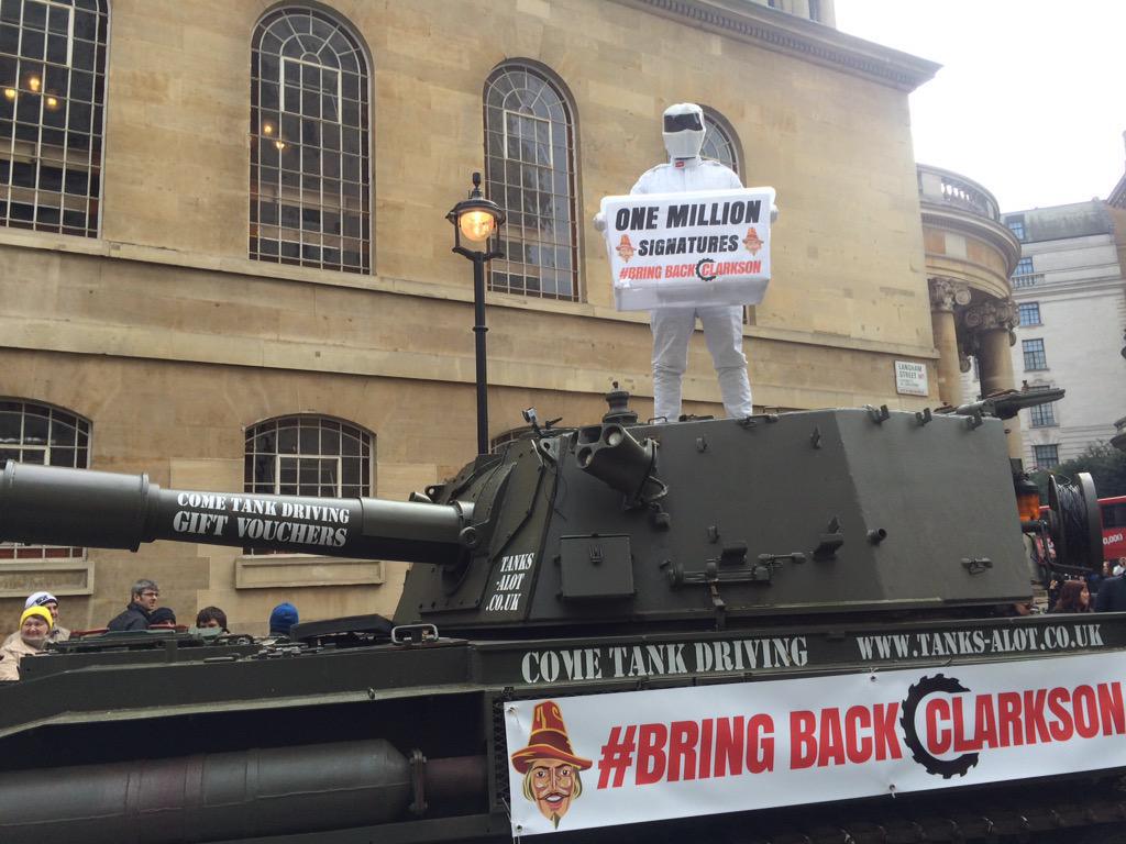 The Stig delivers 1 million strong Jeremy Clarkson petition to the BBC ...