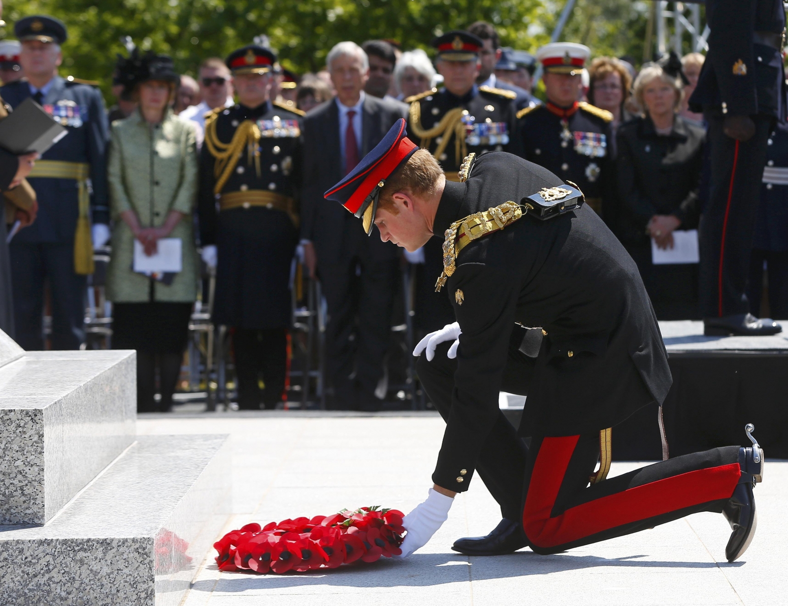 Prince Harry inaugurates memorial to British soldiers who died in ...