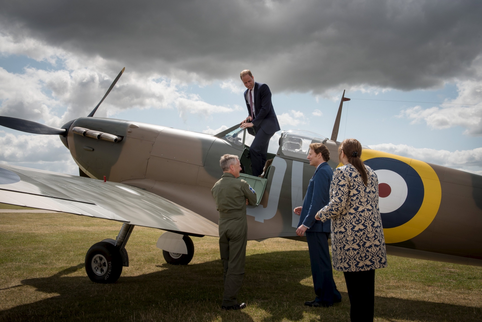Battle of Britain anniversary: Prince William unveils restored rare ...