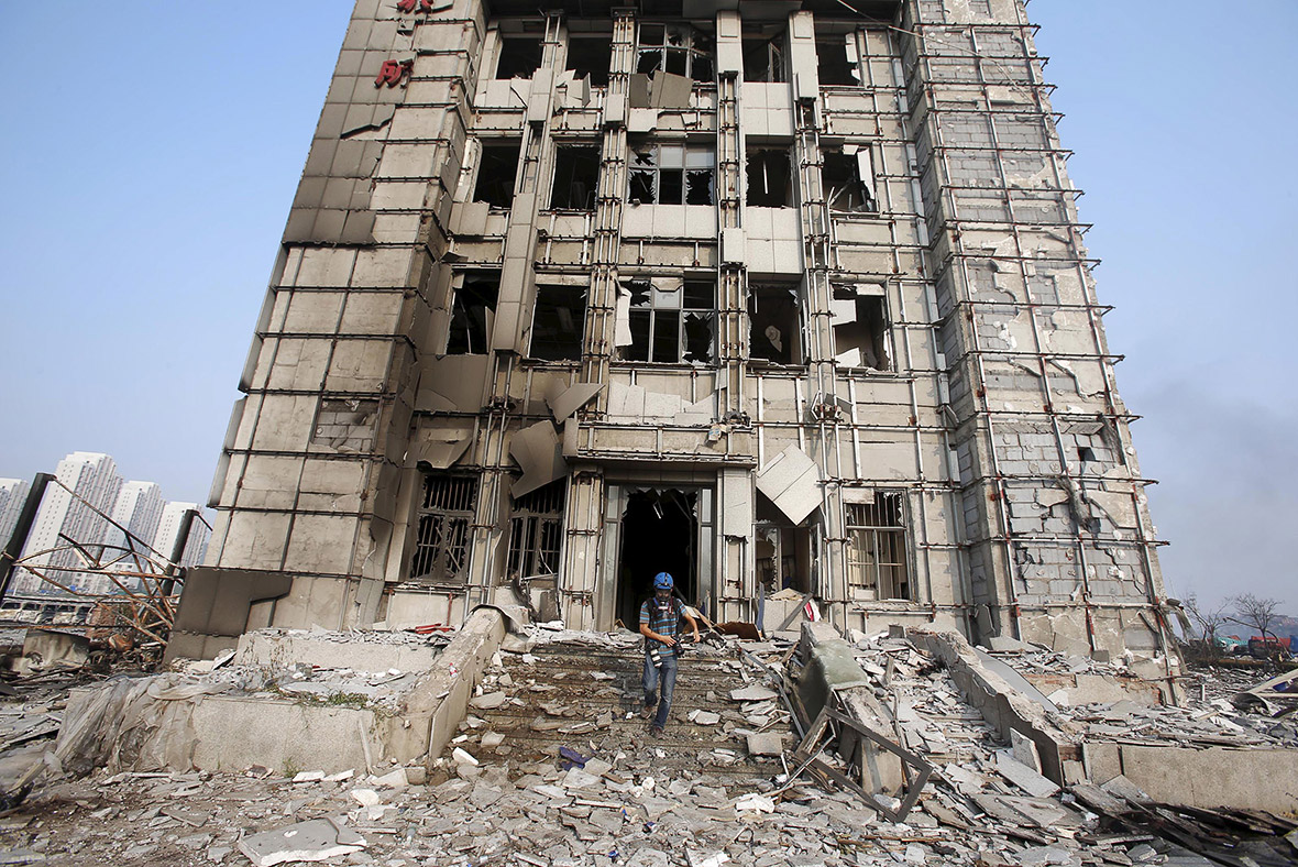 Tianjin explosion: Satellite photos reveal toxic wasteland in Chinese ...