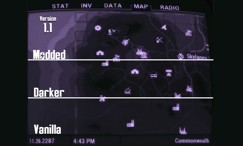 Fallout 4 PC mod greatly improves Bethesda's murky green map