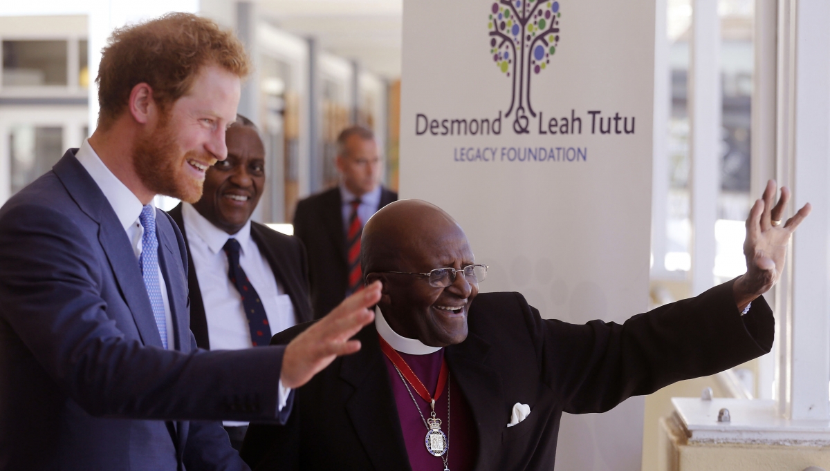 Prince Harry awards Desmond Tutu with Order of the Companions honour ...