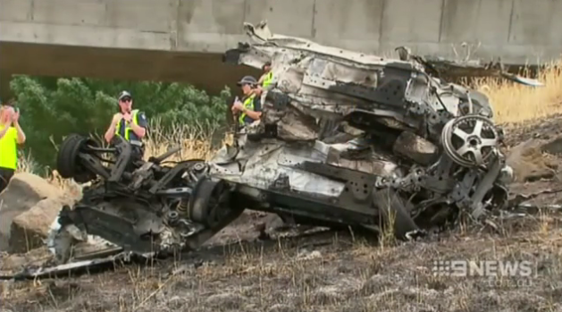 Teens die after their car crashes off bridge and explodes in a deadly ...