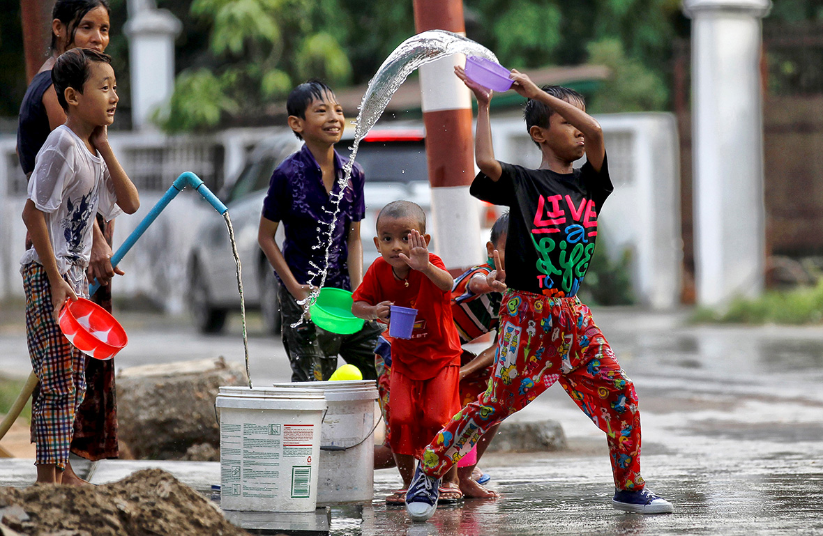 Thingyan Festival in Myanmar: Revellers hold massive four-day water ...