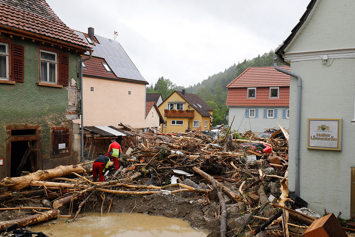 Germany Deadly Flash Floods Leave Braunsbach Buried Under Rocks Trees
