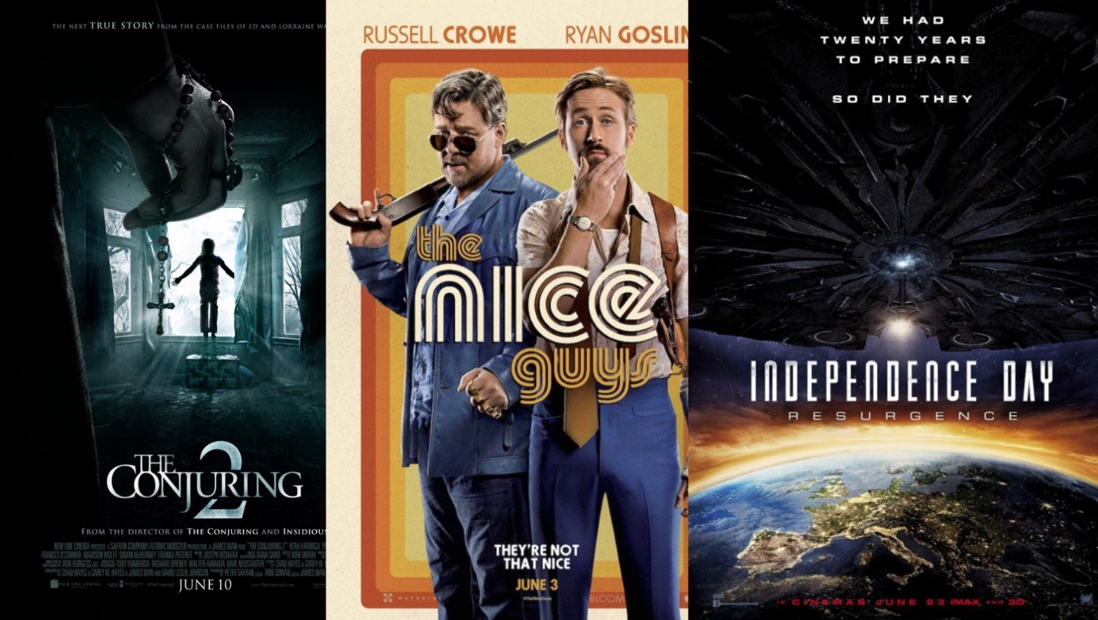 June film preview: The Nice Guys, The Conjuring 2 and Independence Day ...