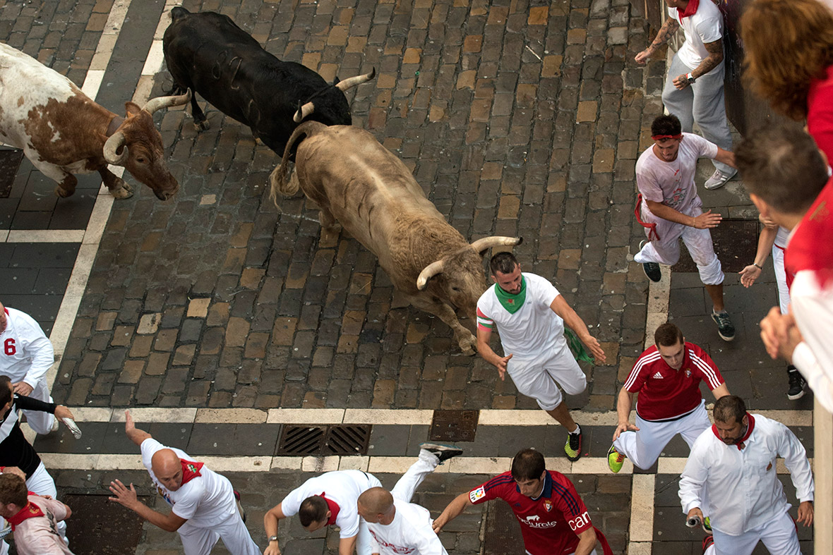 Running Of The Bulls Pamplona Spain