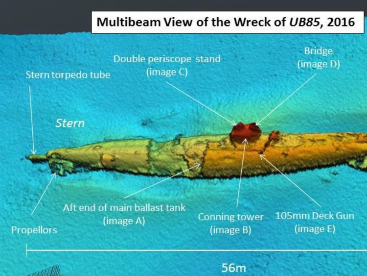 UB-85: German U-boat 'sunk by sea monster' discovered off Scottish coast