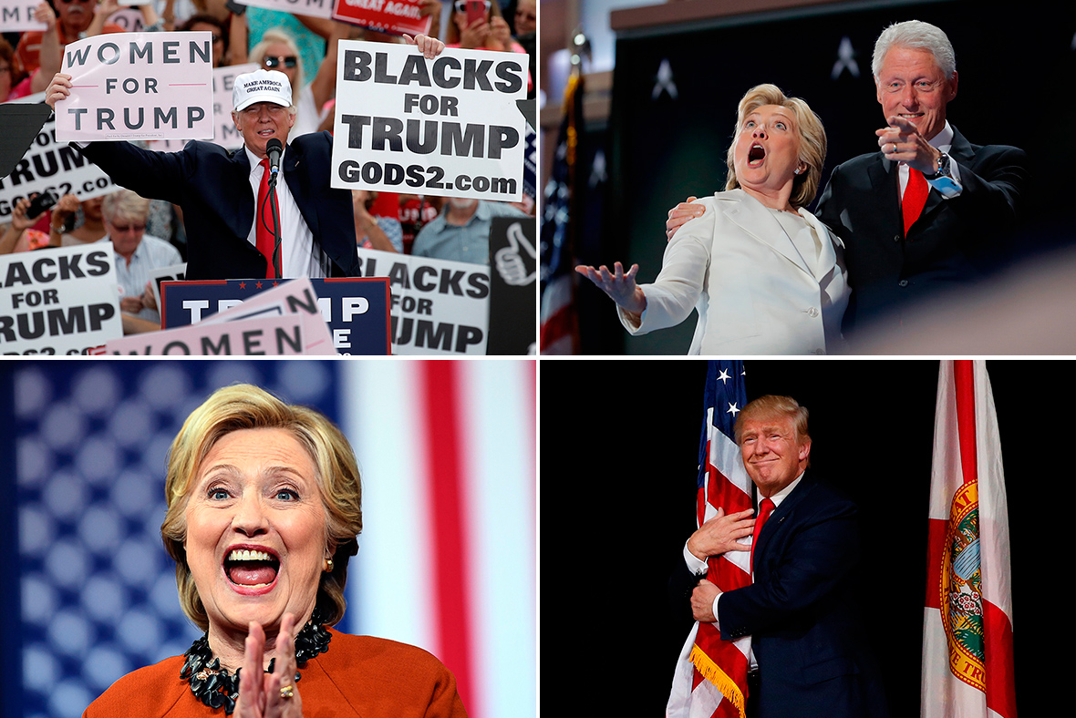 US election 2016: Best photos from Hillary Clinton and Donald Trump's ...