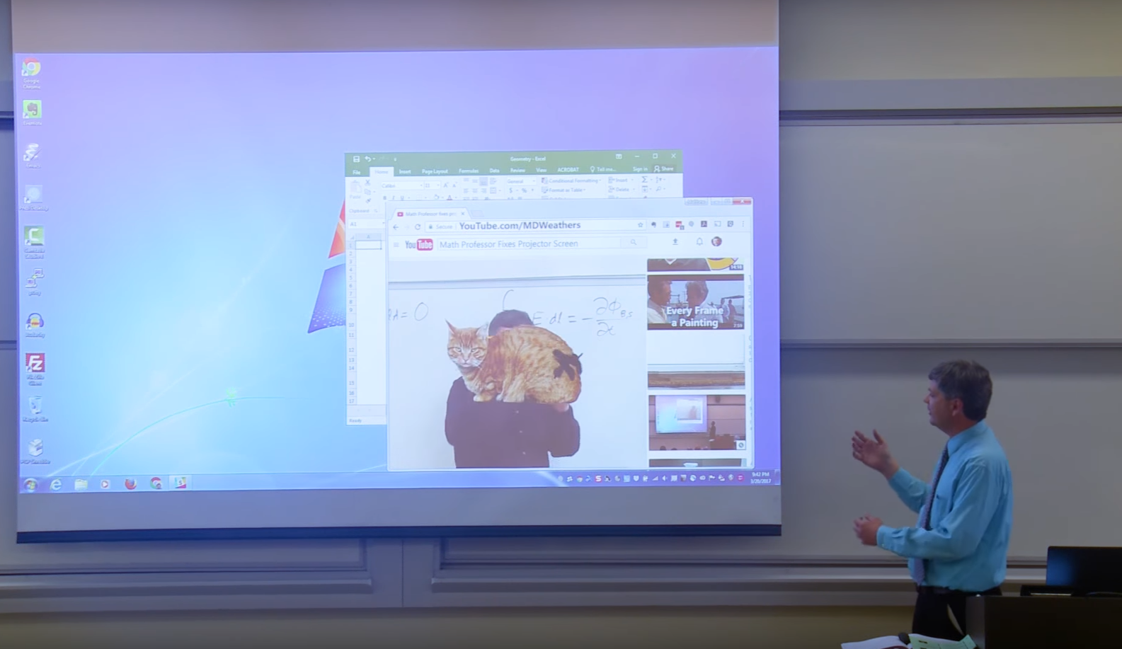 Watch this maths teacher's meticulous April Fools' Day prank on his ...