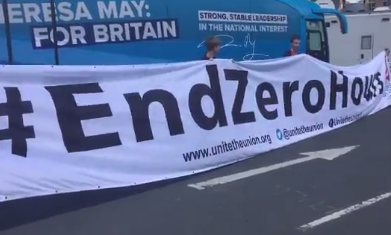 Tory manifesto launch hijacked as protesters ambush Theresa May's ...