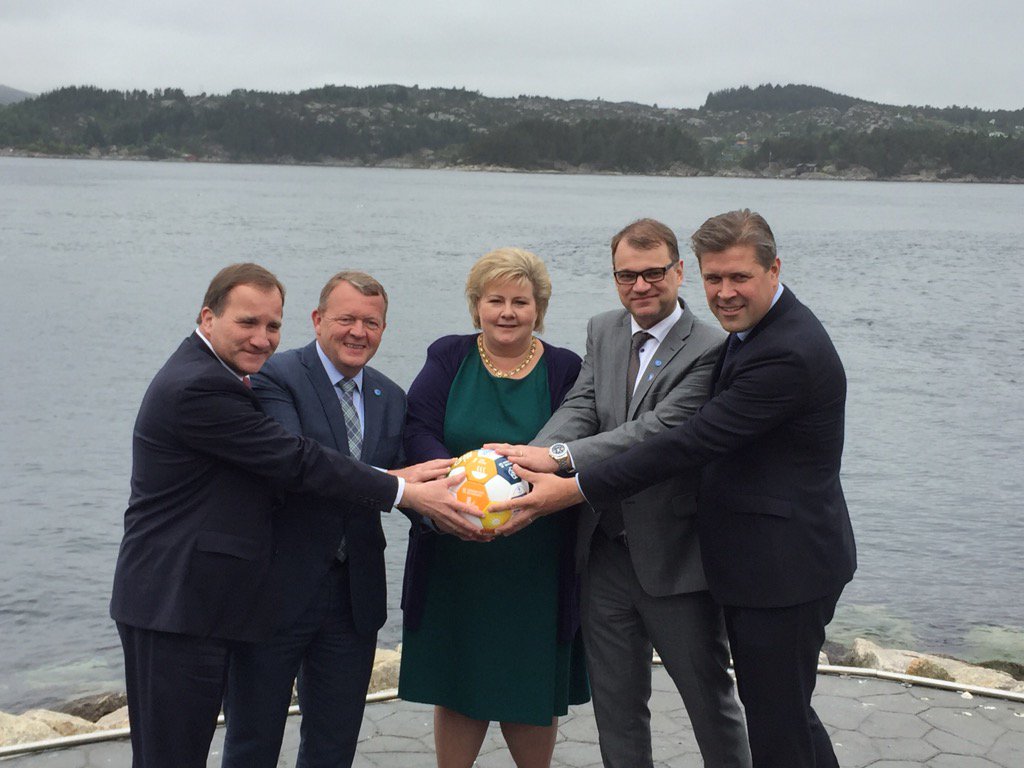 Nordic leaders line up to mock Donald Trump's shiny sphere | IBTimes UK