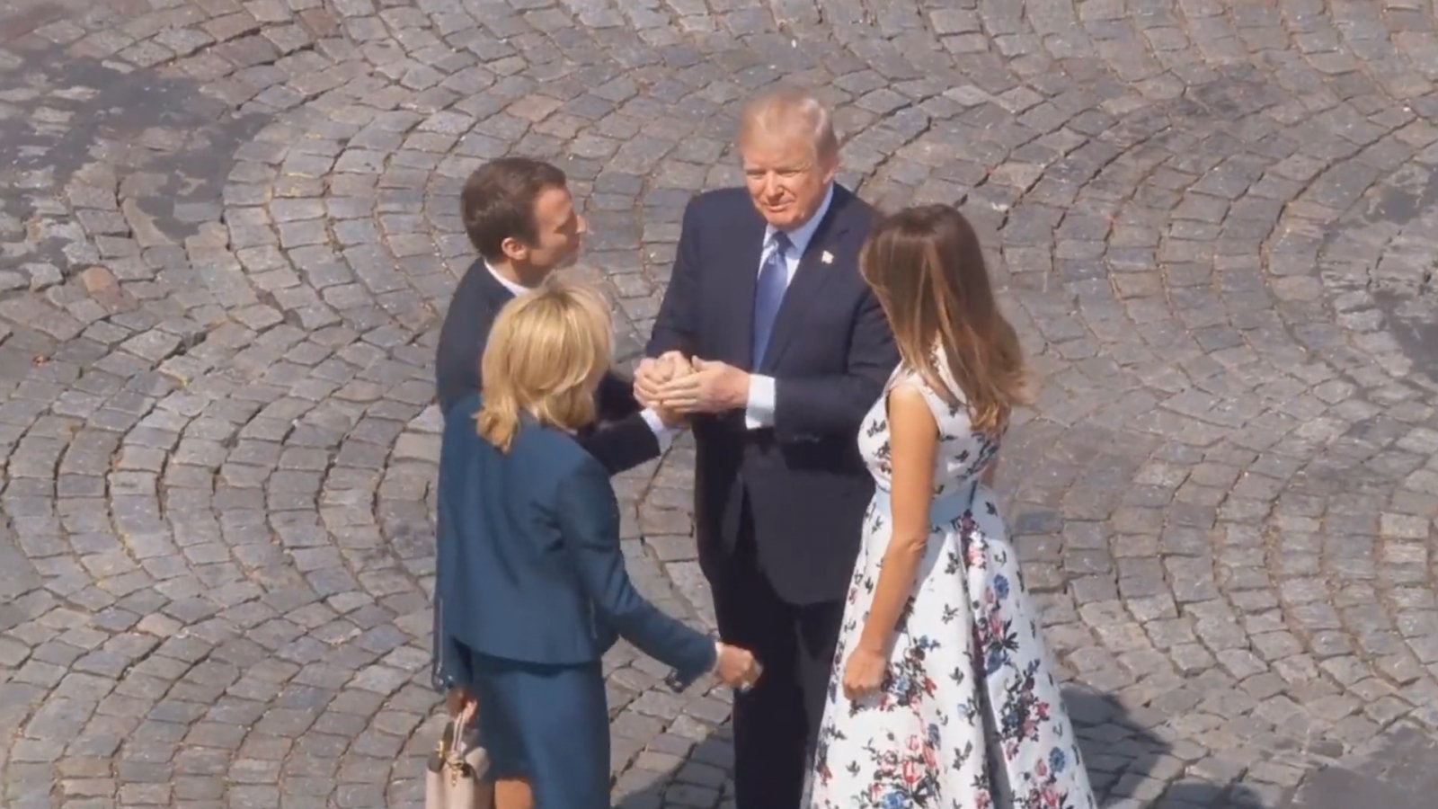 Donald Trump on Emmanuel Macron: 'He loves holding my hand' | IBTimes UK