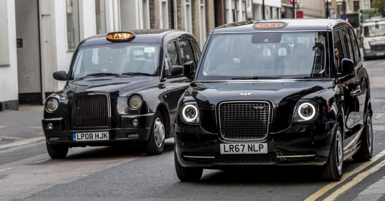 Hybrid electric black cab taxis hit the streets of London