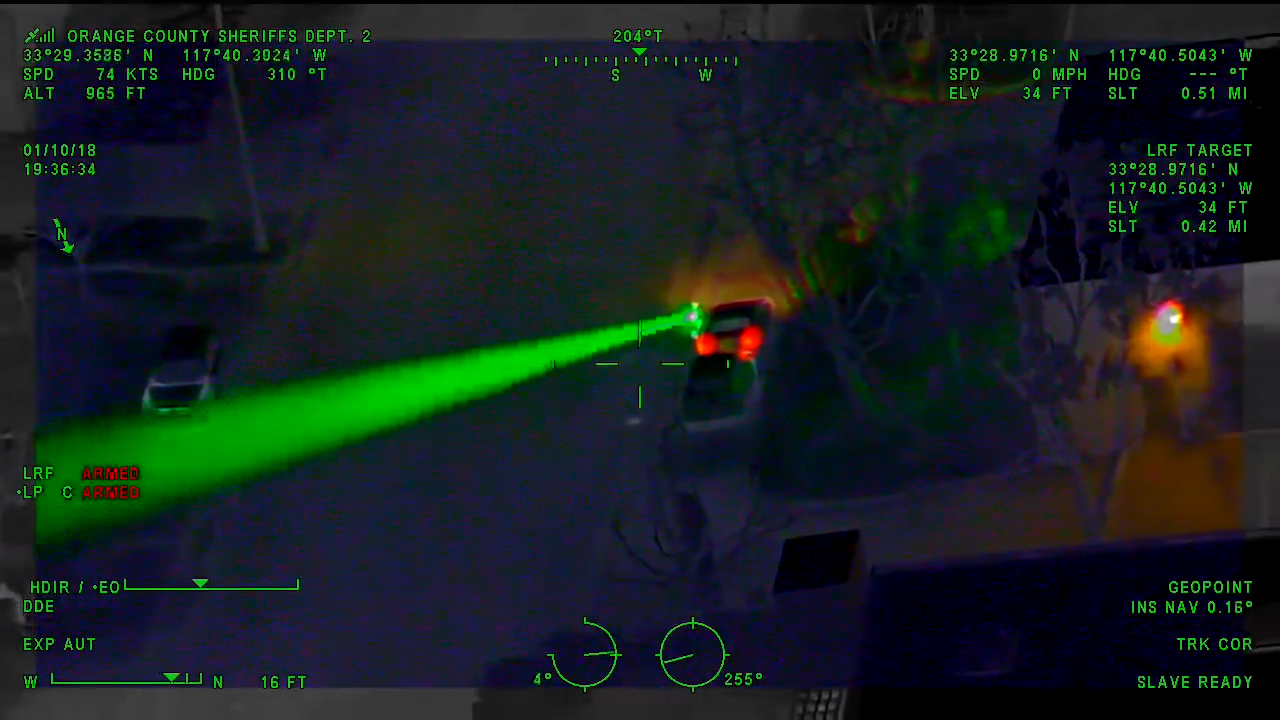 A man shone a laser pointer at a police helicopter - so they followed ...