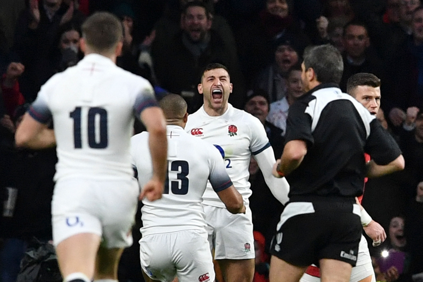 Jonny May double sees England hold off brave Wales in Six Nations ...