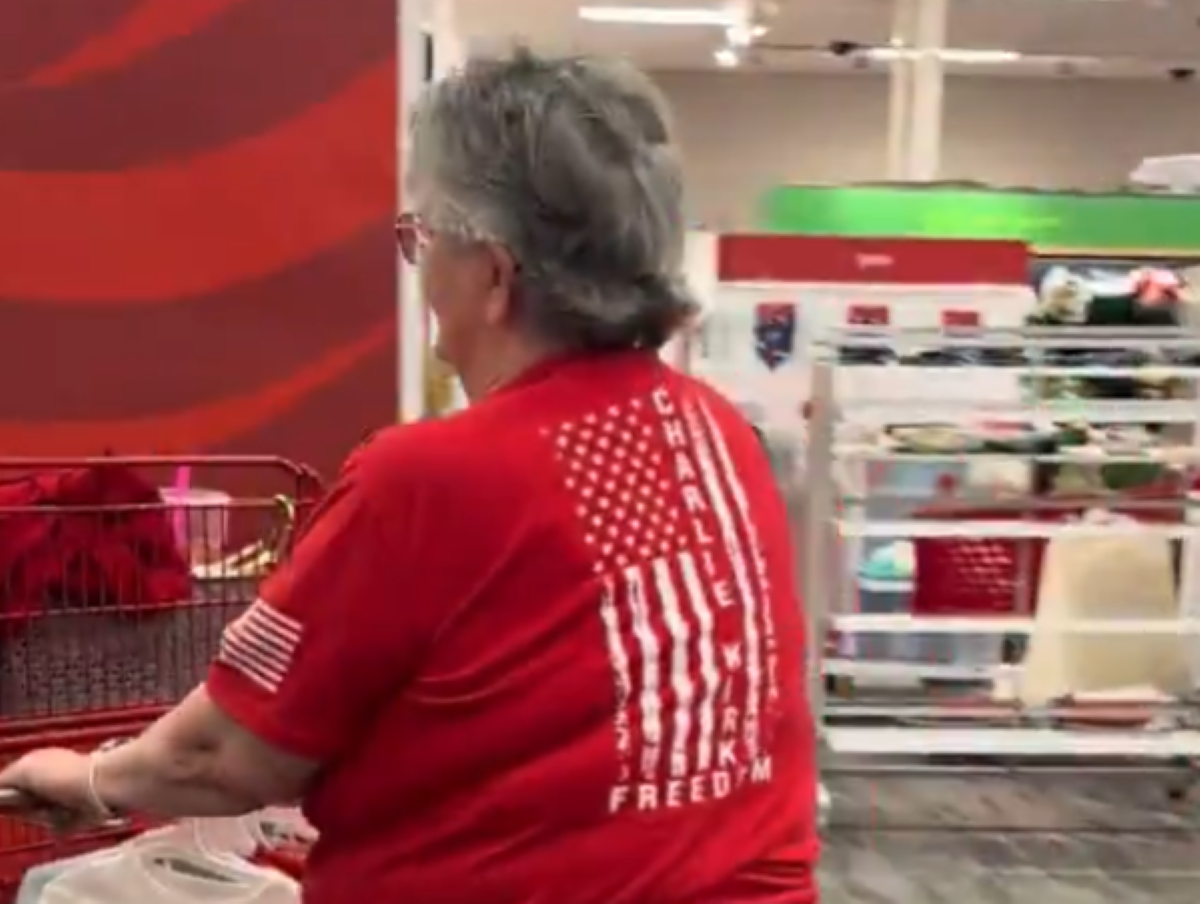 TikToker Confronts Elderly Target Worker Over Charlie Kirk 'Freedom ...