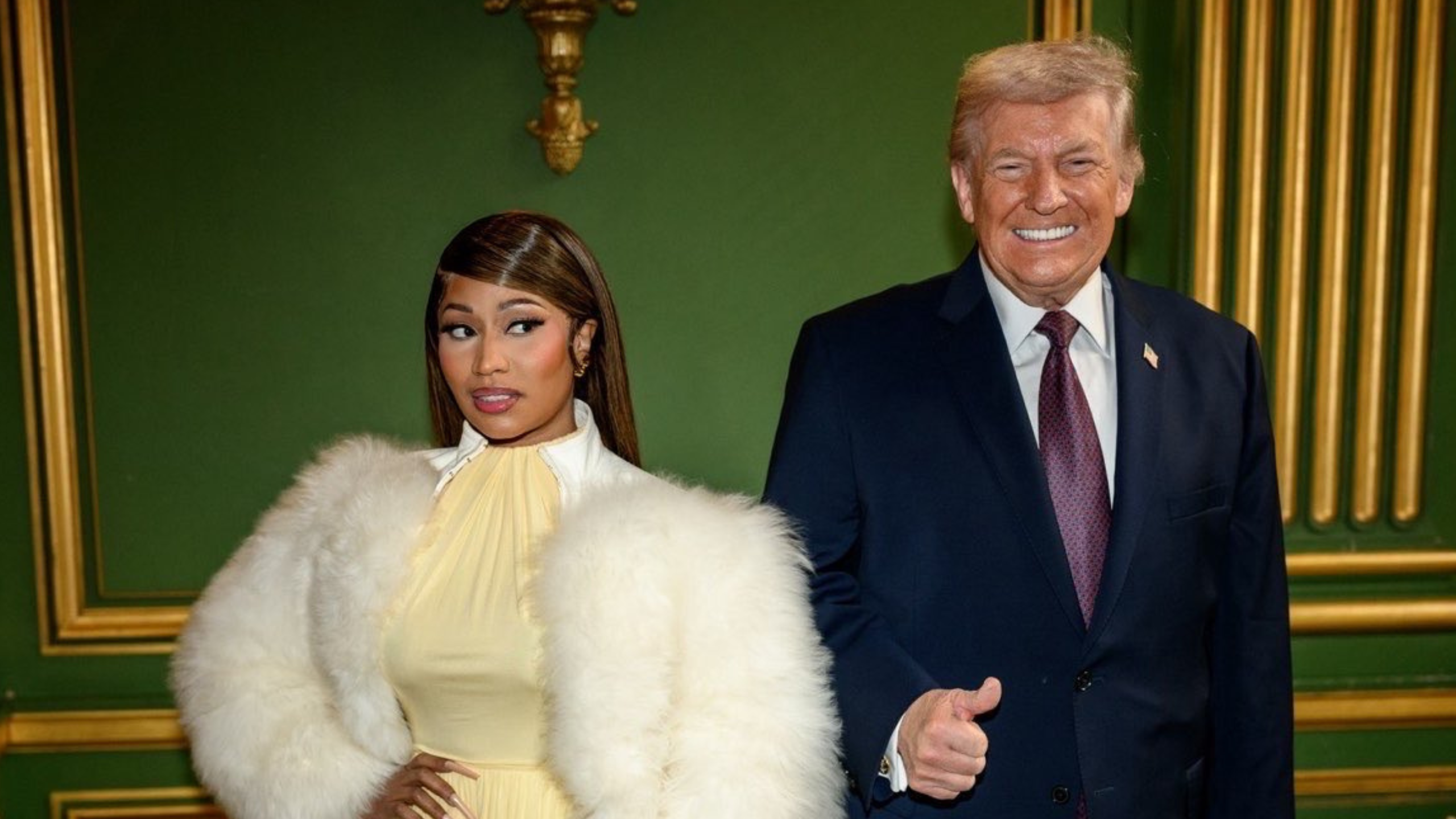 Nicki Minaj's 'Awkward' Trump Hand-Hold Sparks Body Language Backlash — Did She Really Freeze on ...