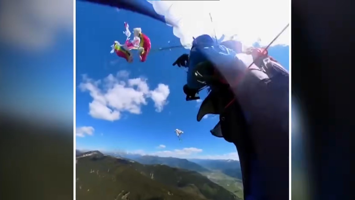 Paraglider Cheats Death in Terrifying Incident as Plane Tears Through ...