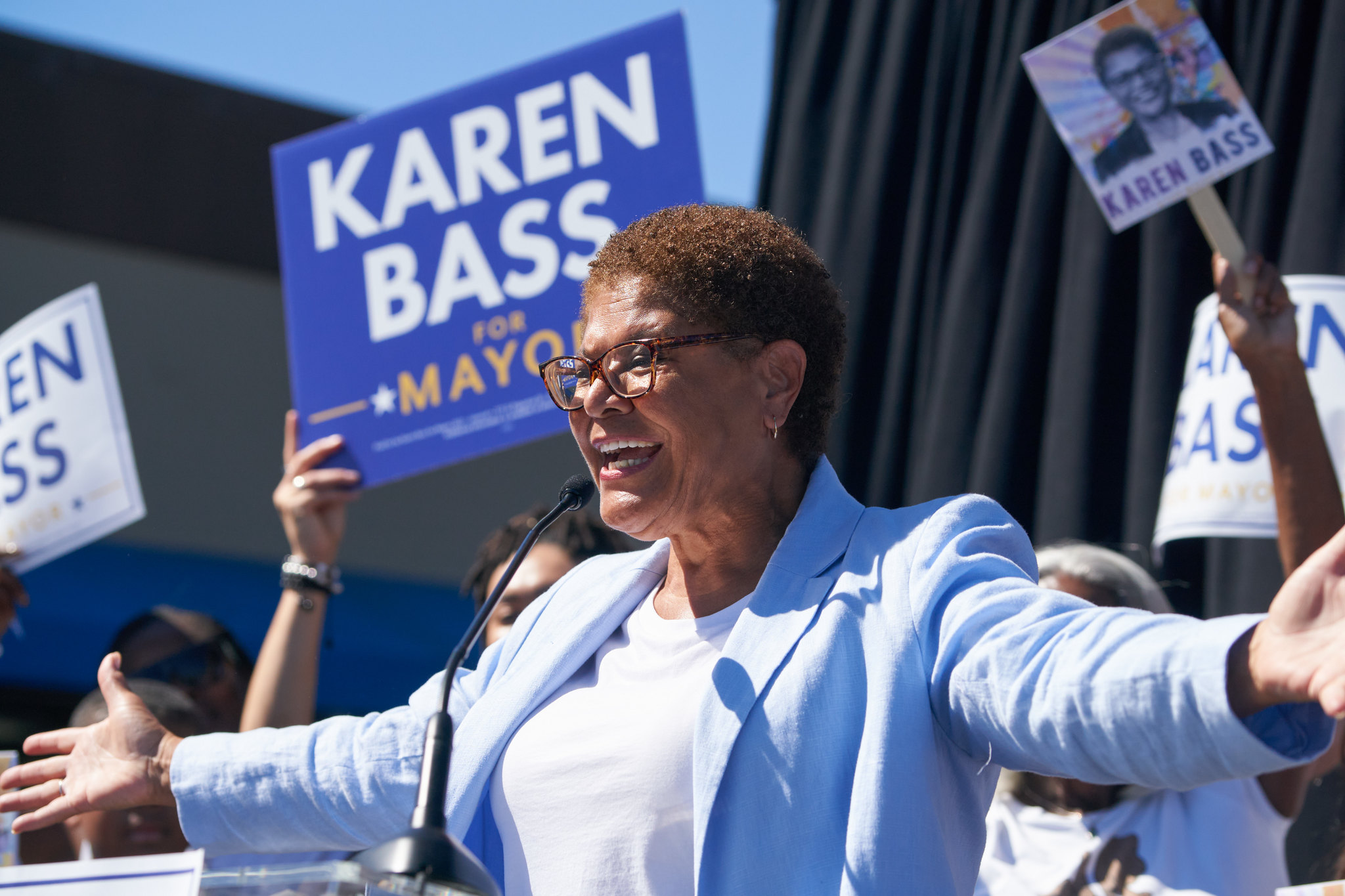 LA Mayoral Run-Off: Karen Bass Moves to Run-Off, Will It Be Nithya ...