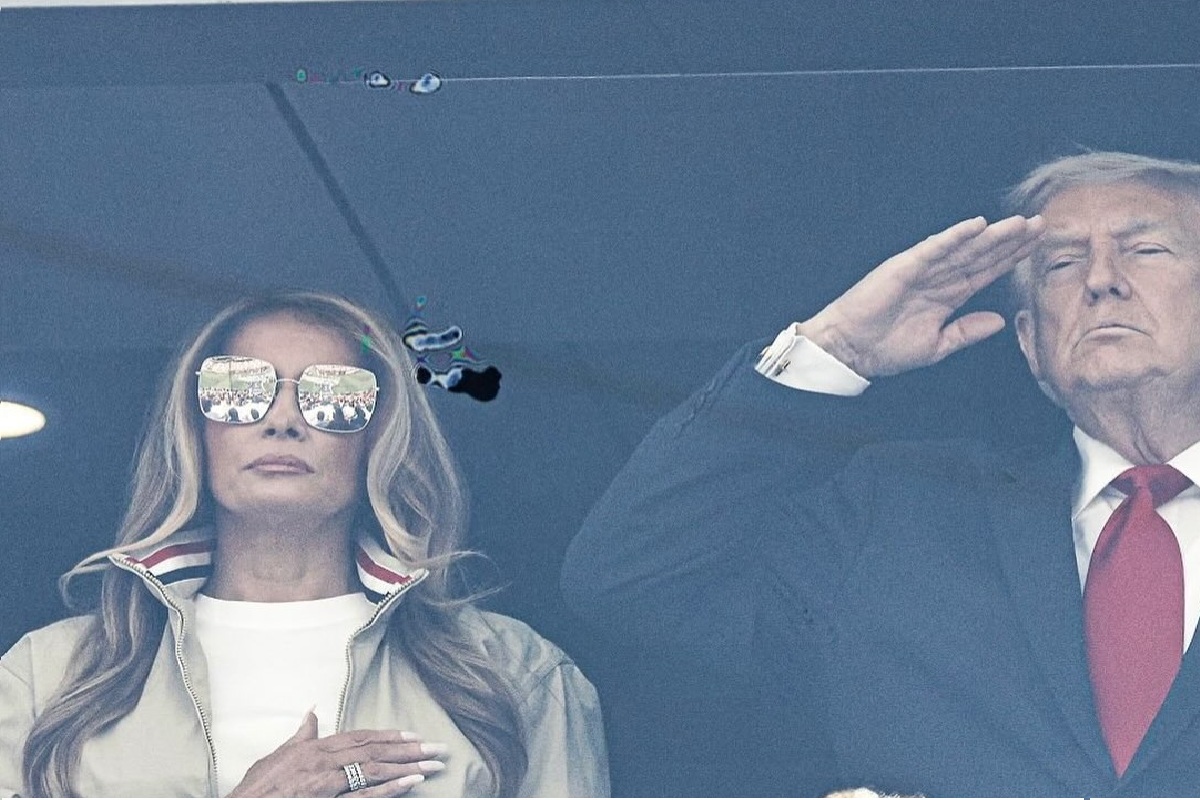 Fake Melania Always Wears Sunglasses Flotus World Cup Look