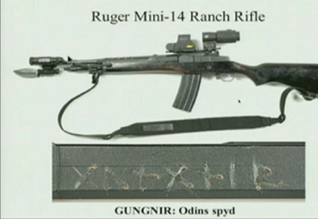 Anders Behring Breivik Trial: Norse God Thor and Odin Engravings on ...