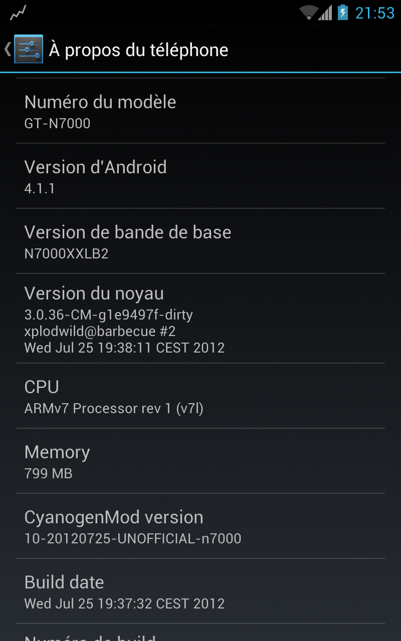 Android 4 1 Jelly Bean For Samsung Galaxy Note N7000 With Cyanogenmod