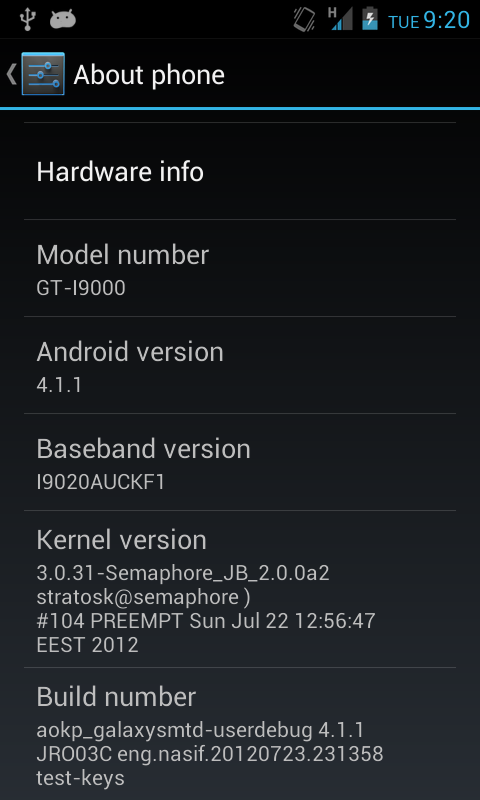 AOKP ROM Based on Jelly Bean for Samsung Galaxy S i9000 [How to Install ...
