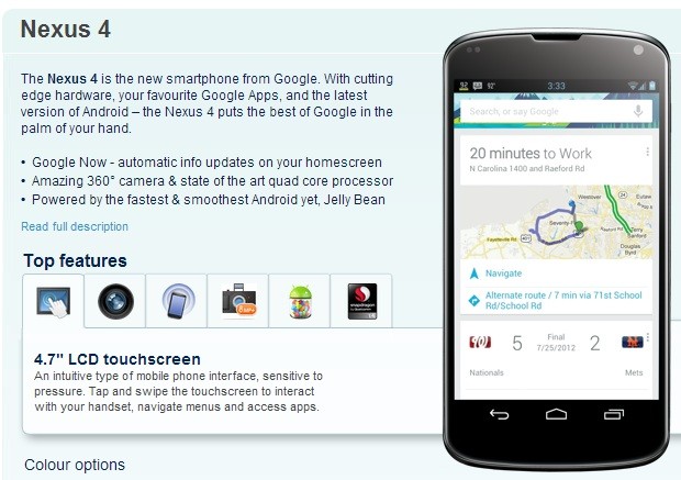 Google Nexus 4 Smartphone Revealed With Android 4.2 | IBTimes UK