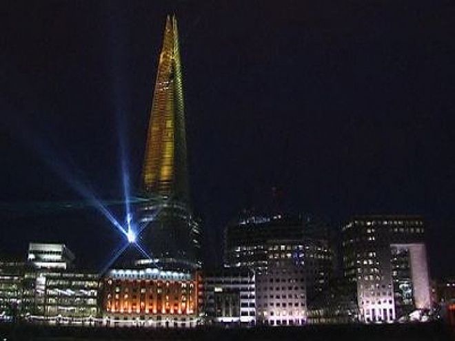 The Shard light show marks inauguration | IBTimes UK
