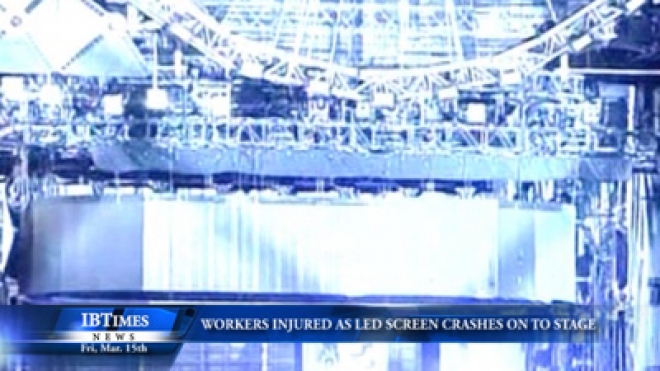 At Least Two Workers Injured As LED Screen Crashes Onto Miami Stage