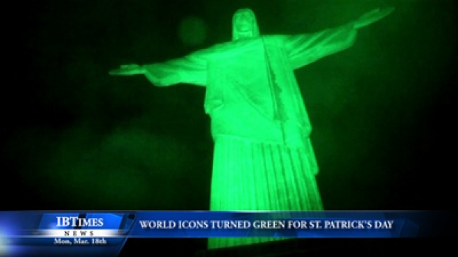 World Icons Turned Green For St Patricks Day | IBTimes UK